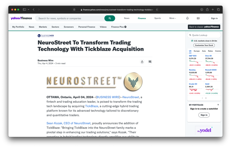 Neurostreet - We Are Smart Money